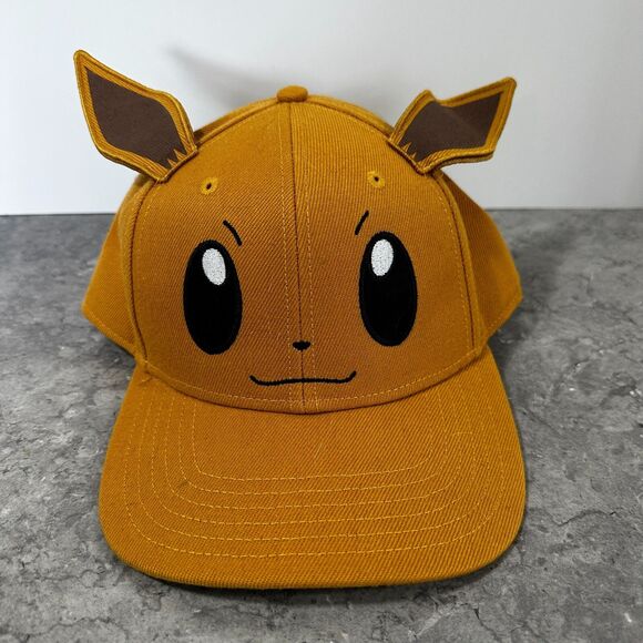 Pokemon | Accessories | Pokemon Eevee 3d Cosplay Precurved Snapback Hat ...
